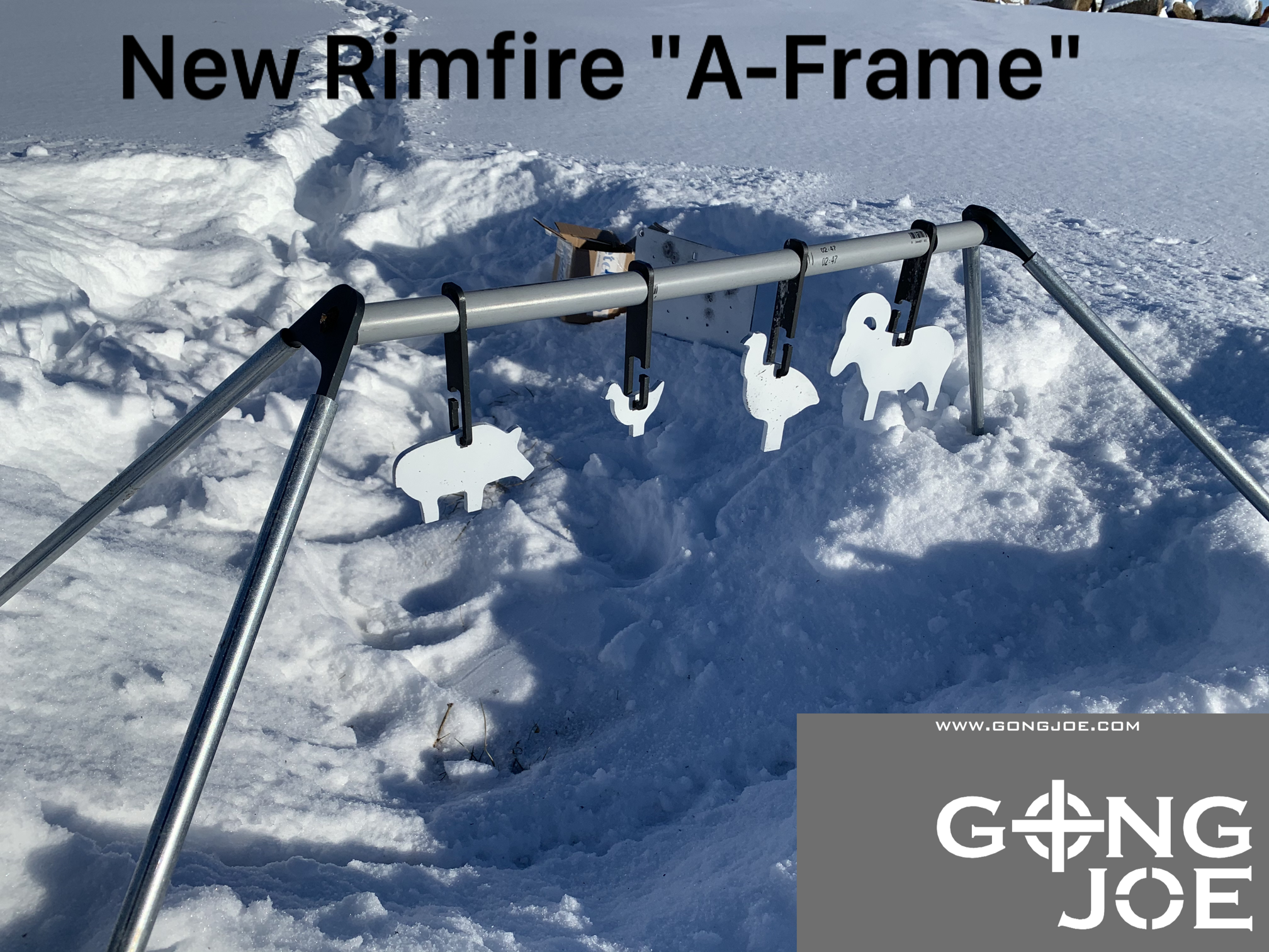 Rimfire "A-Frame" target stand - Support en "A" pour cibles 22LR – Gong Joe